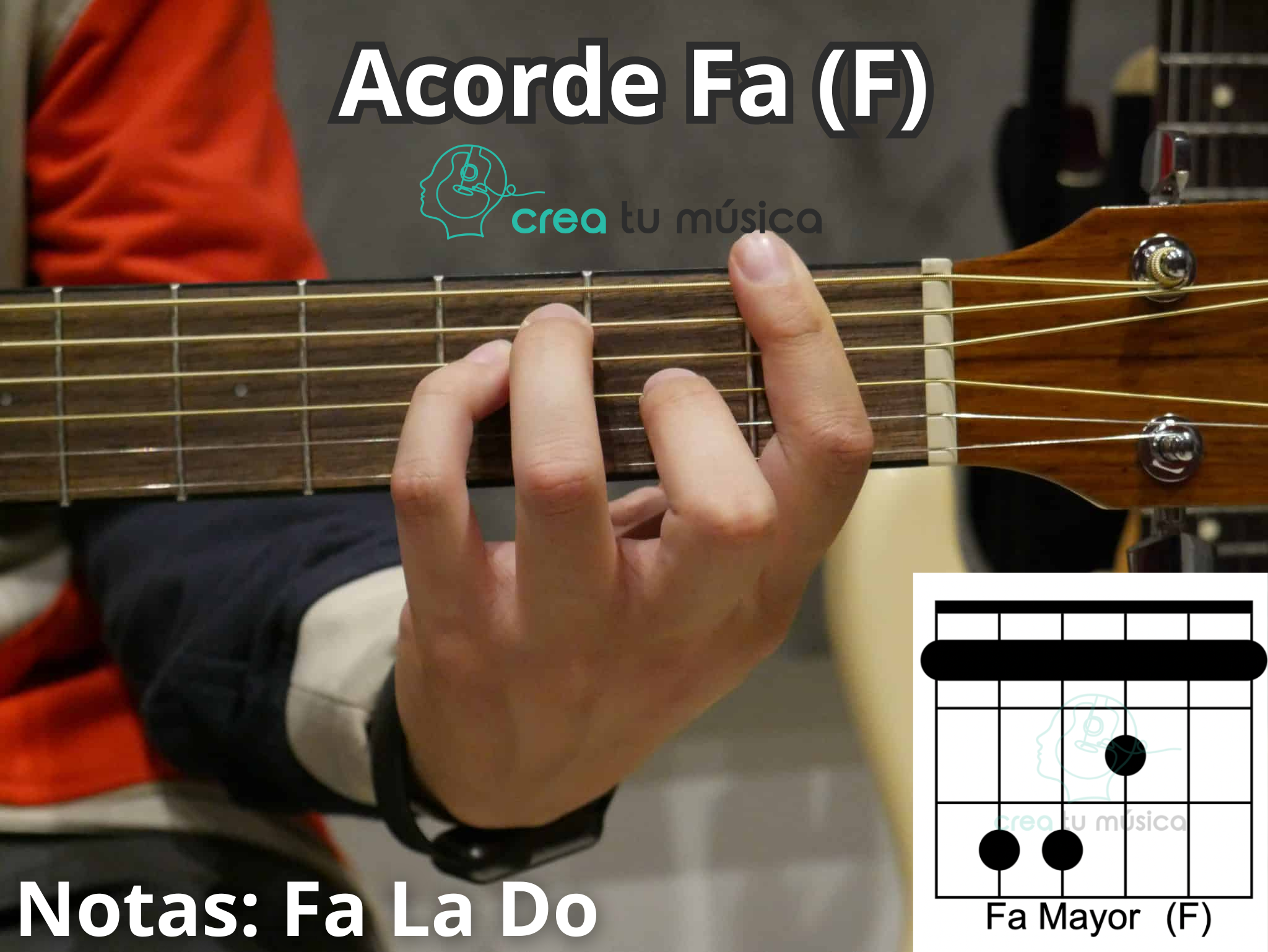 Fa Mayor en Guitarra (F) - Cómo Tocarlo en Distintas Posiciones